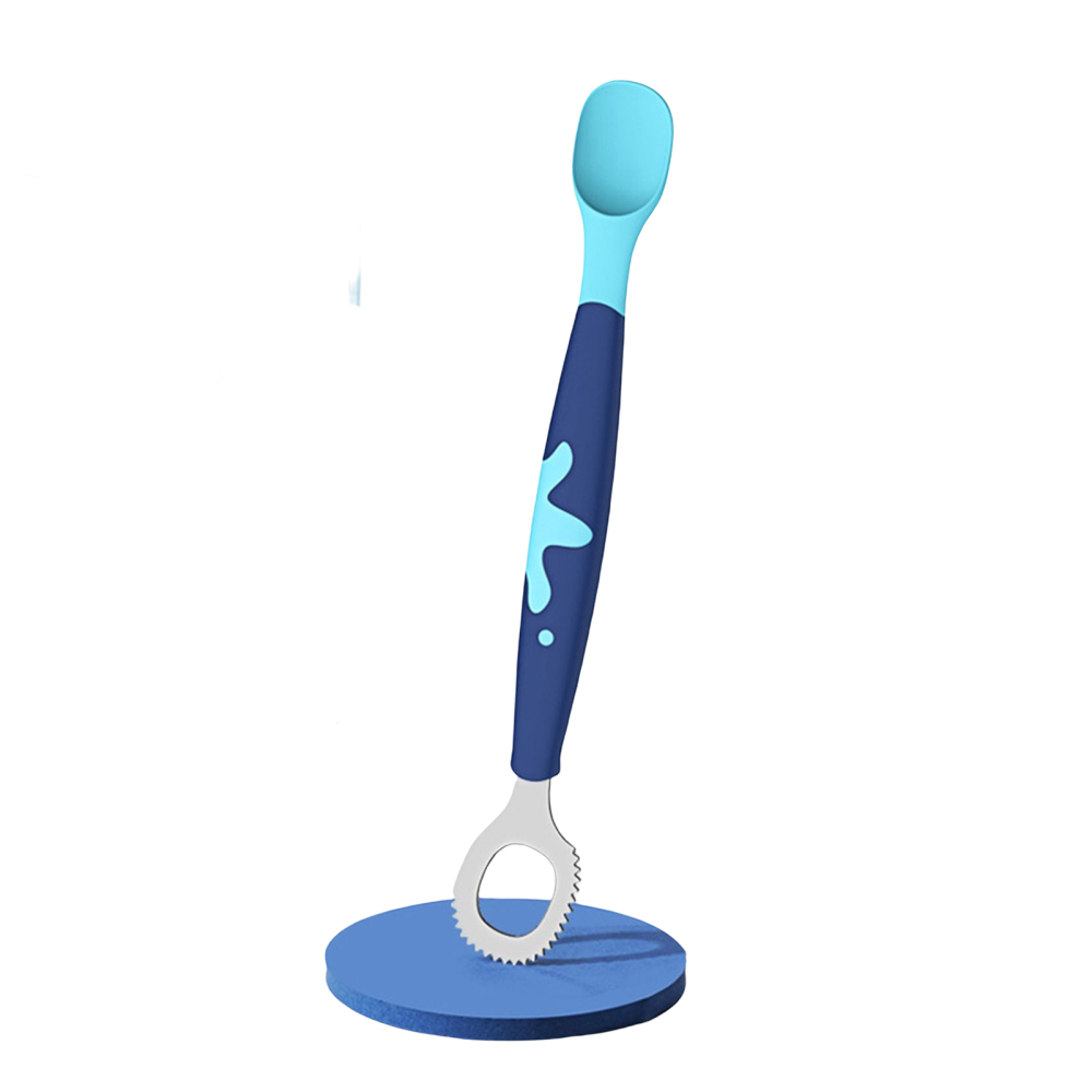 Double-headed Fruit Puree Spoon 3 Color Choose Green Pink Blue Gift for ...