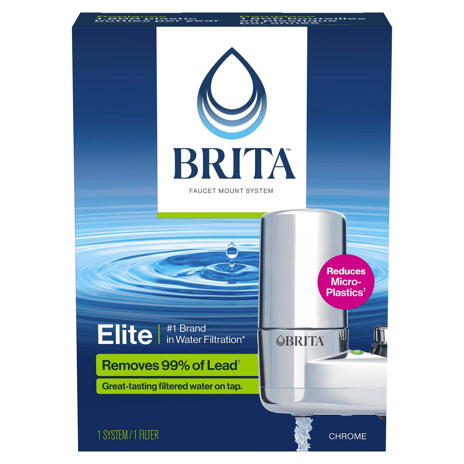 Brita On Tap Faucet Water Filter System, Chrome,, On Tap Water Faucet ...