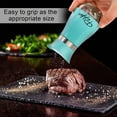 ACDANC Salt and Pepper Shakers Set,Glass Bottom Salt Pepper Shaker with ...