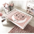 Vianney Little Moon 3-Piece Coral Floral Comforter Bedding Sets, Crib ...