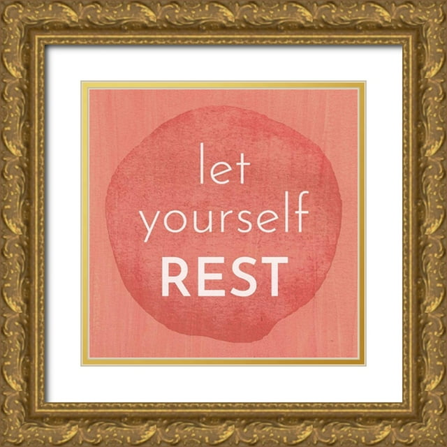 Jenner, Roya 15x15 Gold Ornate Wood Framed with Double Matting Museum ...