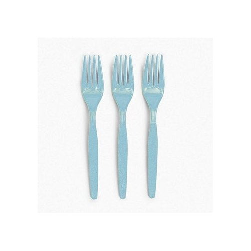 Light Blue Plastic Forks (50 Pc) - Party Supplies - 50 Pieces - Walmart ...