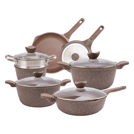Country Kitchen Pots and Pans Set Nonstick 11 Piece Cookware Sets