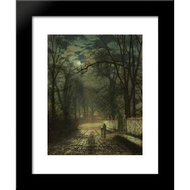 FrameToWall - A moonlit lane 20x24 Framed Art Print by John Atkinson ...