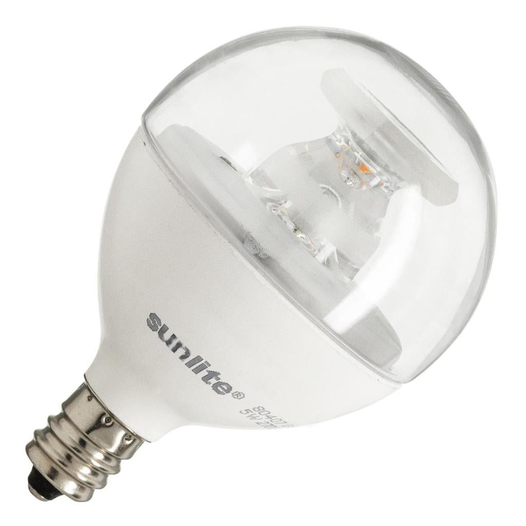 Sunlite 80409 - G16.5/LED/5W/D/E12/CL/ES/27K G16 5 Globe LED Light Bulb - Walmart.com - Walmart.com