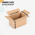 6 Packs 6x4x4 Shipping Boxes,Cardboard Boxes for Small Business ...