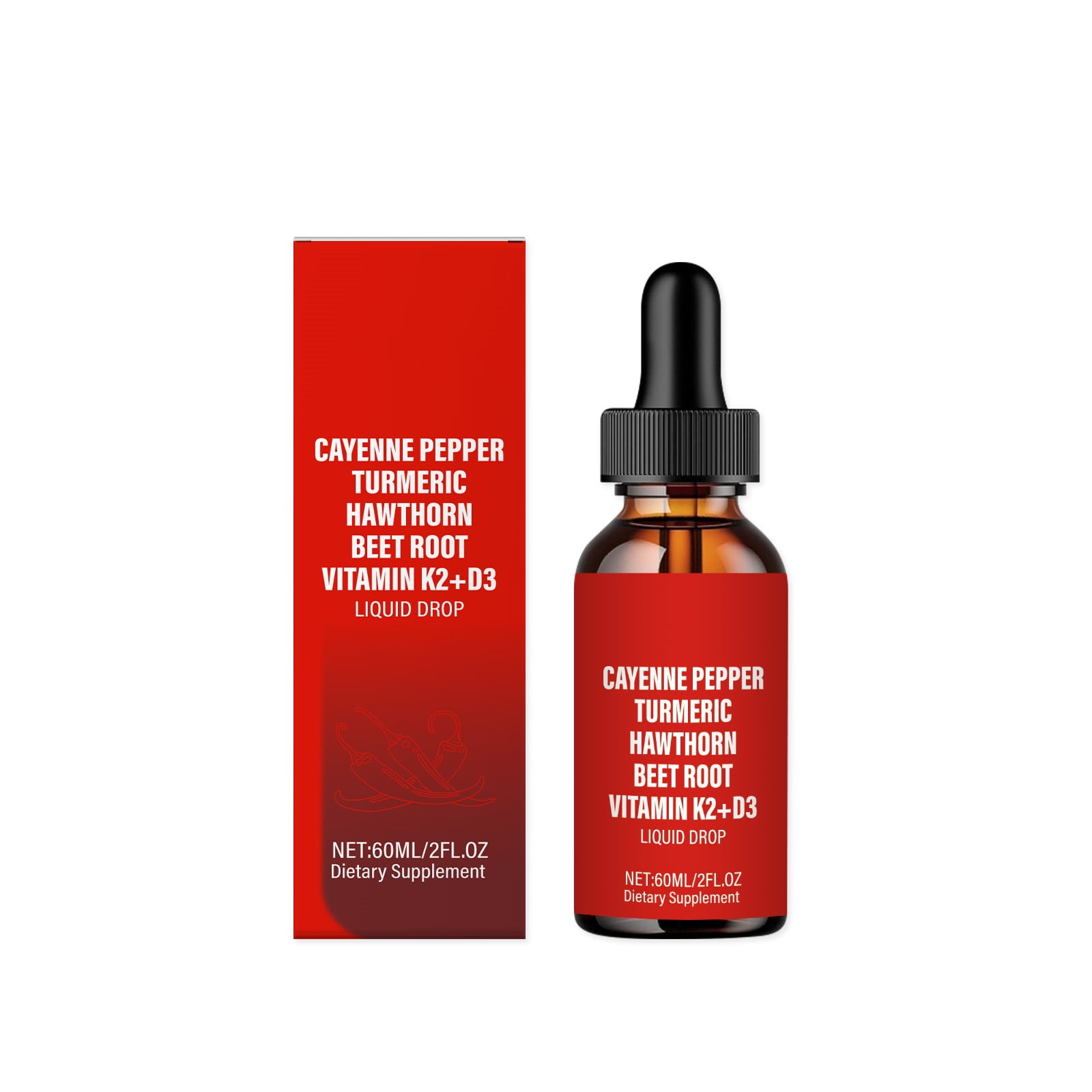 Rethes Cayenne Pepper Drops for Men Natural Vitamin Care & Strength ...