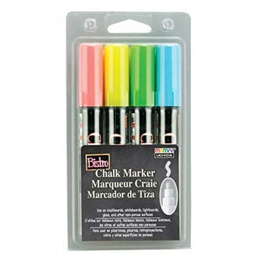 Uchida Bistro Chalk Markers, Chisel Tip, 4-Pack - Walmart.com