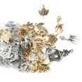 Cousin DIY Nature Bulk Charm Assortment, 50 Piece, Silver Metal ...