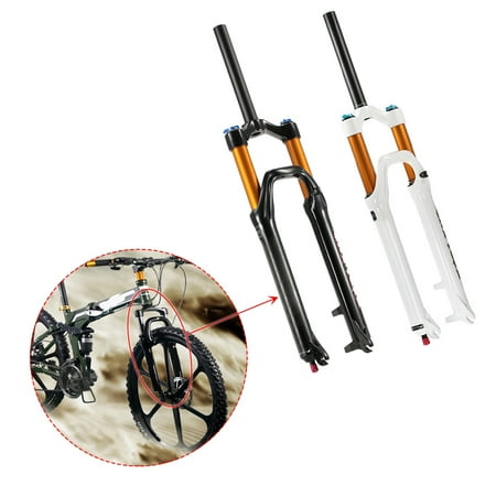 26" Ultralight Mountain Bike Air Front Fork Aluminum Alloy Bicycle Suspension MTB Bike Forks ...