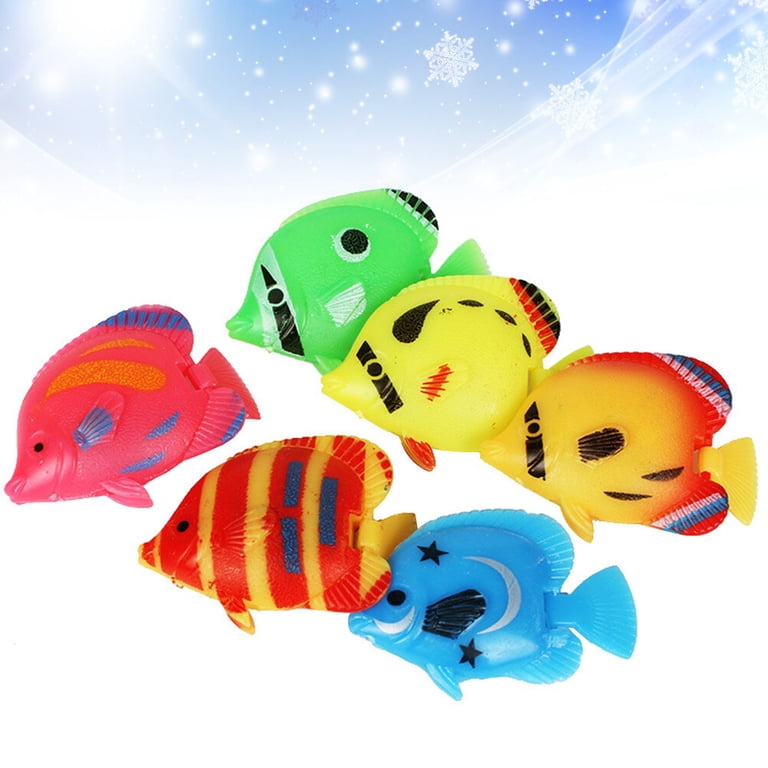 Fishing Stuff Liliful 24 Pcs Fake Fish Toys - Realistic Foam Sea Fish ...