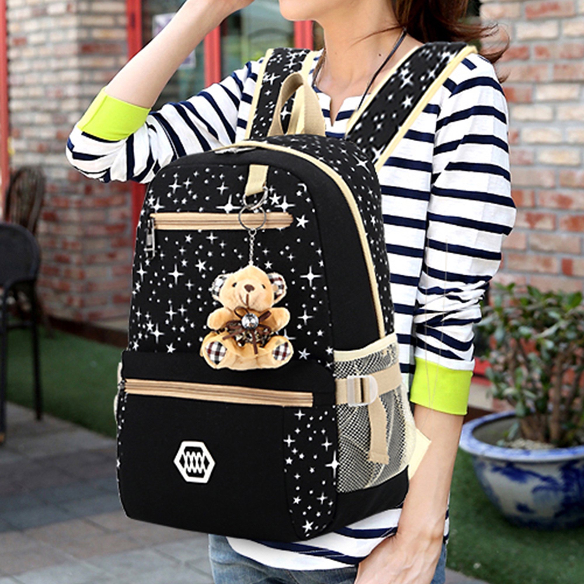Girly Canvas Backpack