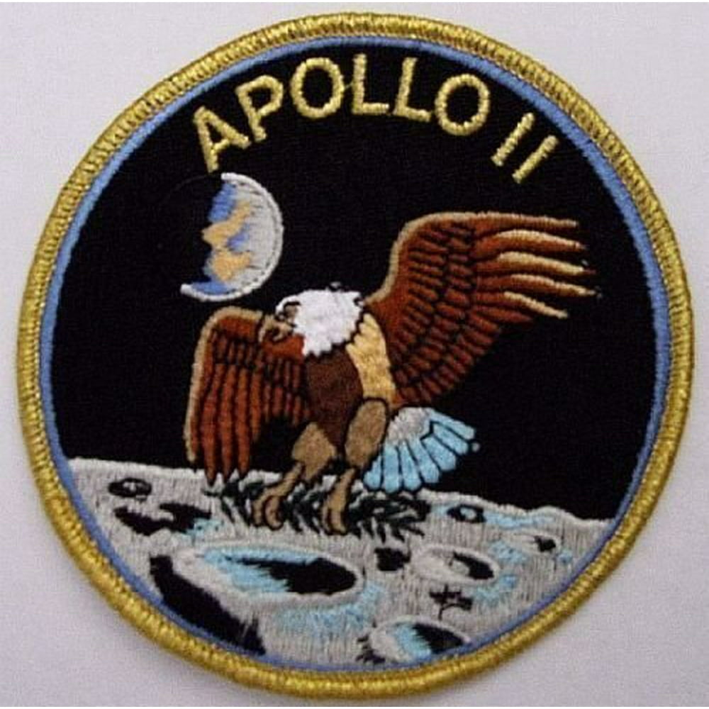 Apollo 11 Mission Patch Official Nasa Neil Armstrong Buzz Aldrin Made in USA - Walmart.com ...
