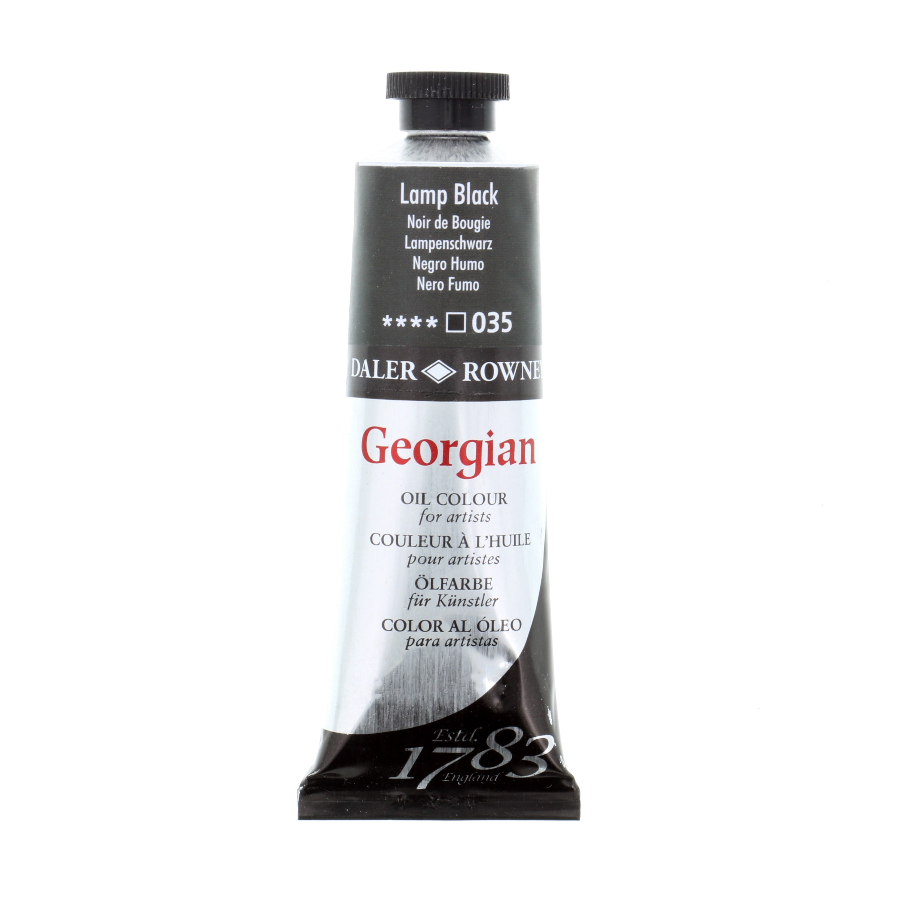 Daler-Rowney Georgian Oil Color, 75ml Tube, Lamp Black - Walmart.com ...
