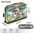 ALAZA Cute Cows Family and Tree Pencil Case Pen Pouch Bag Large ...