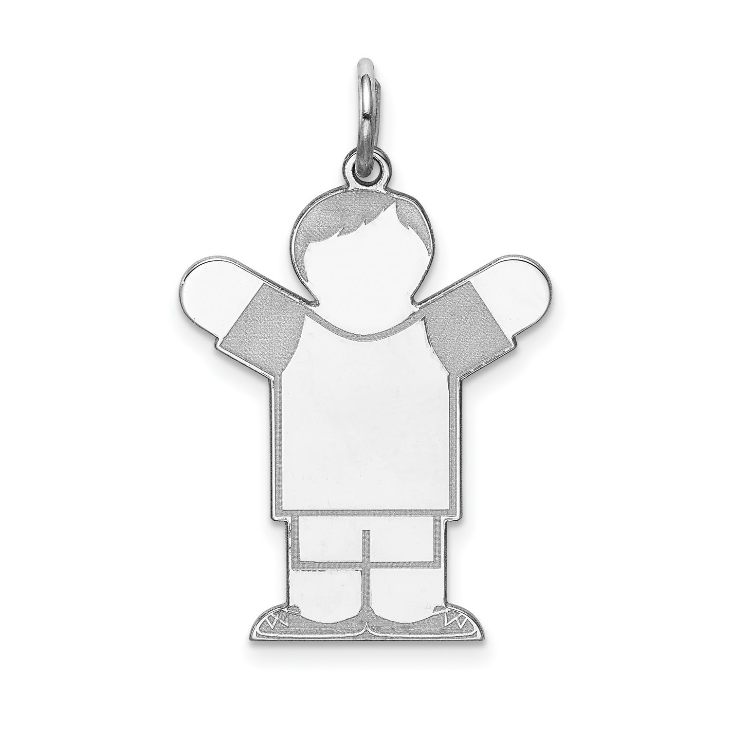 Kid Charm in 925 Sterling Silver 30 mm x 20 mm - Walmart.com