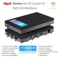MeLE Quieter4C Fanless Mini PC, Intel N100 CPU, Compact Micro Desktop ...