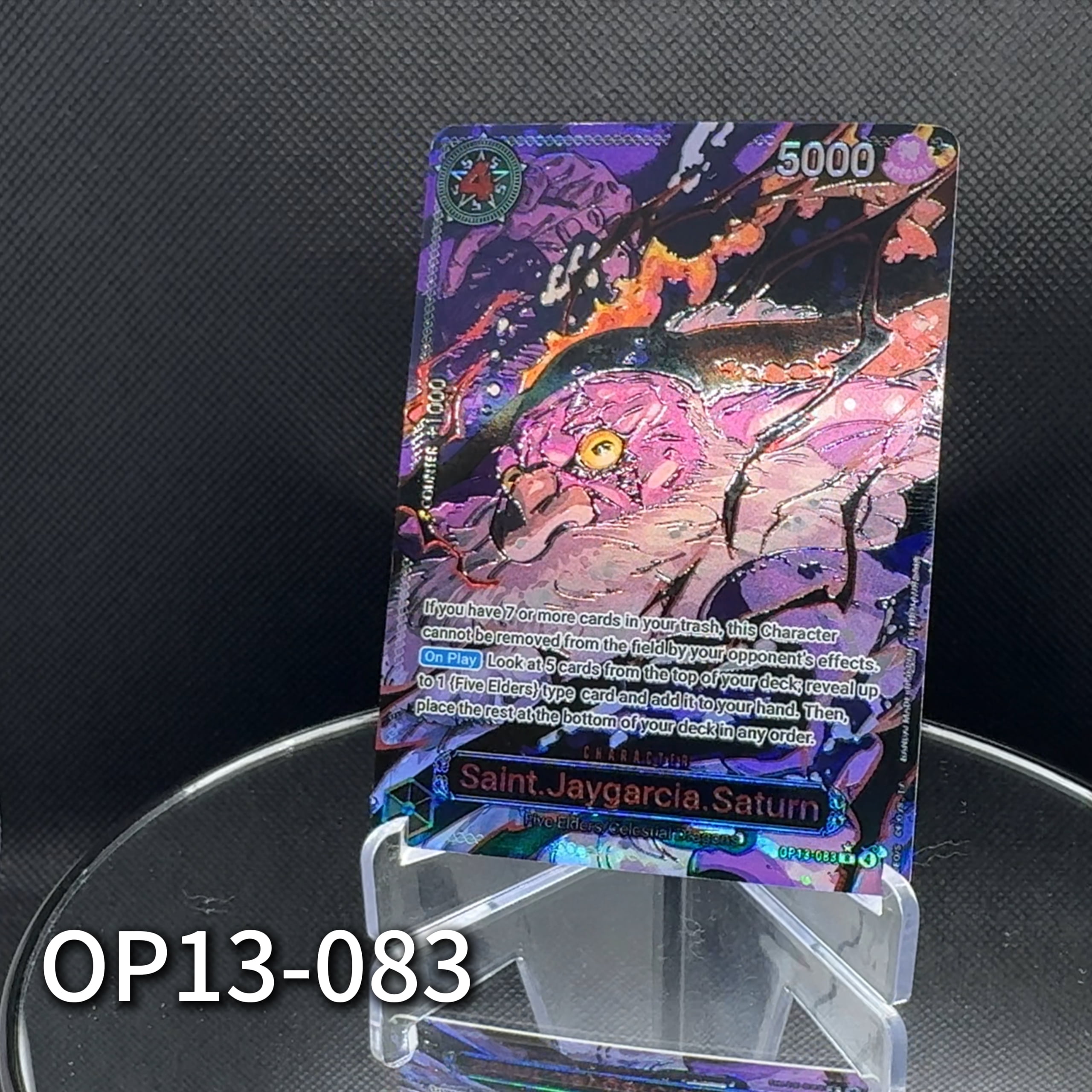 One Piece TCG OPCG English Character card OP13 5 Siant Nusjuro Saturn ...