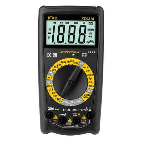 ViiTech Wide Testing Rage Digital Multimeter LCD Display Voltage Meter ...