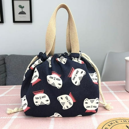 Canvas Rice Bag Student Rice Bag Portable Rice Bag Japanese Lunch Bag ...