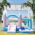 Doctor Dolphin Bounce House with Slide for Backyard Dreamy Inflatable ...