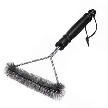 Horsepower Giddy up Grill Brush, Heavy-Duty Stainless Steel Bristle ...