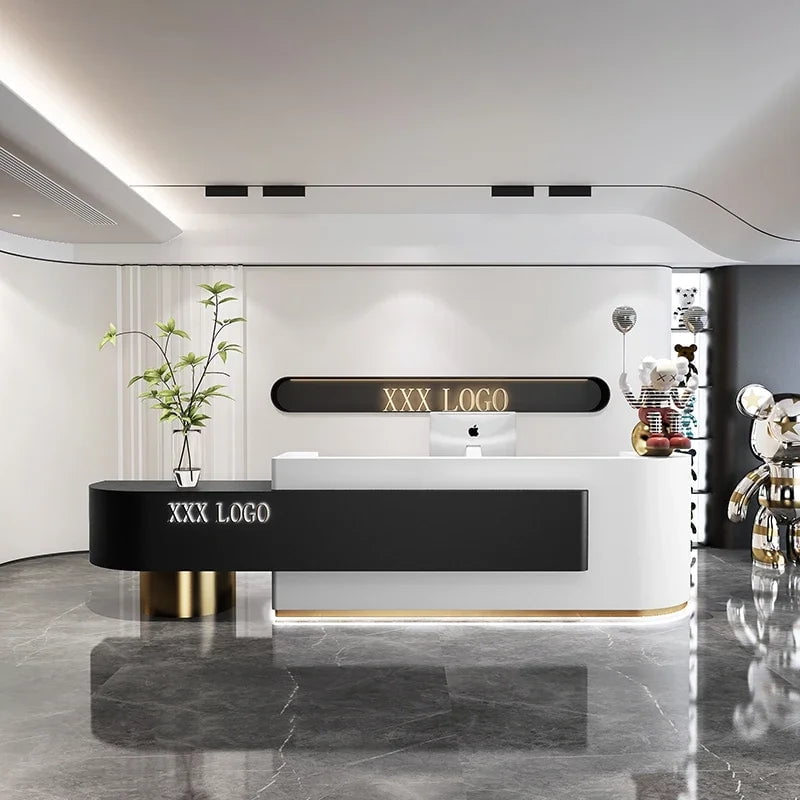Information Office Reception Desk Lectern Restaurant Counter Banco ...