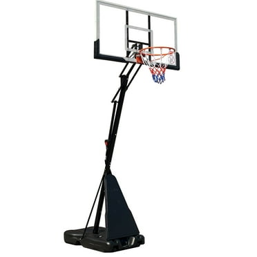 Spalding 60-Inch Portable Basketball Hoop with Acrylic Backboard, Screw ...