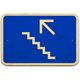 Upstairs Stairs Left Arrow Sign - Walmart.com