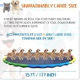 15 ft Extra Large Non Slip Splash Pad 180" for Adult and Dog Giant ...