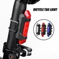 Rechargeable Bicycle Tail Light, USB LED Safety Warning Lamp for Night ...