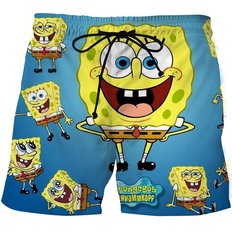 Click here for Youyo Spongebob Squarepants Print Beach Shorts For... prices