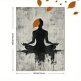 Yoga Silhouette Canvas Wall Art， Perfect for Living Room， Bedroom ...