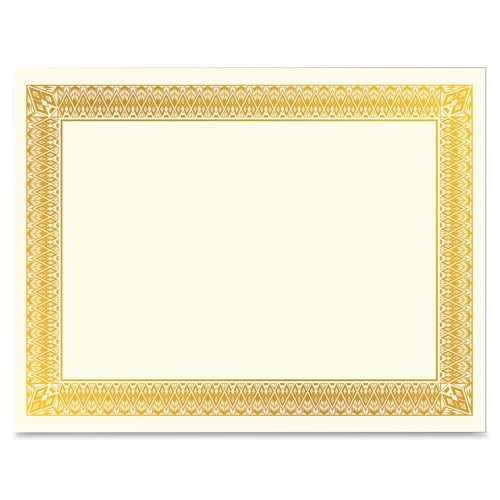 Gold Certificate Border