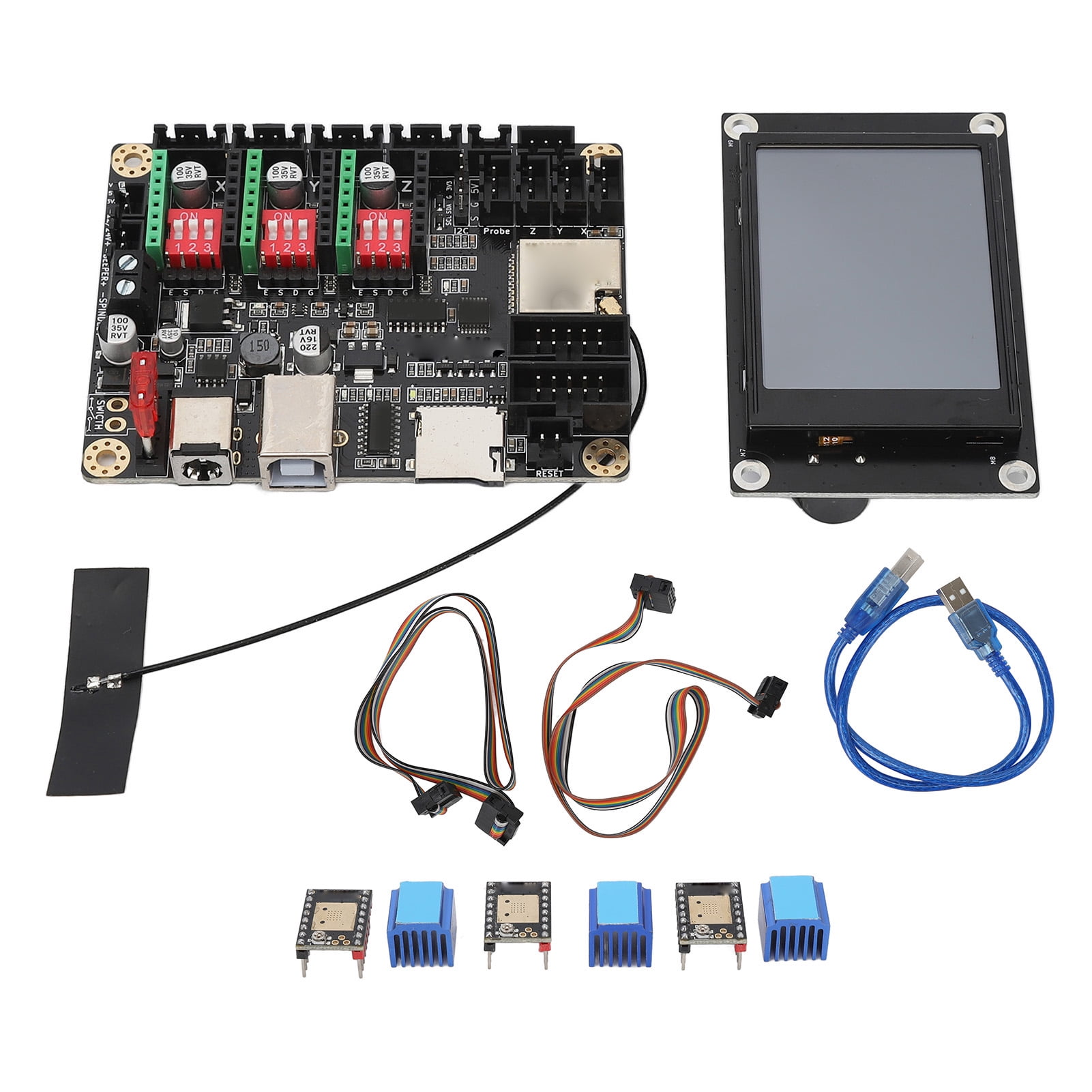 2.4in Touch Screen 32 Bit Laser Engraver Mainboard Control Board with ...