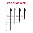 Camping Tent Ground Pegs With Tapered Tip Weatherproofed Tent Stakes ...