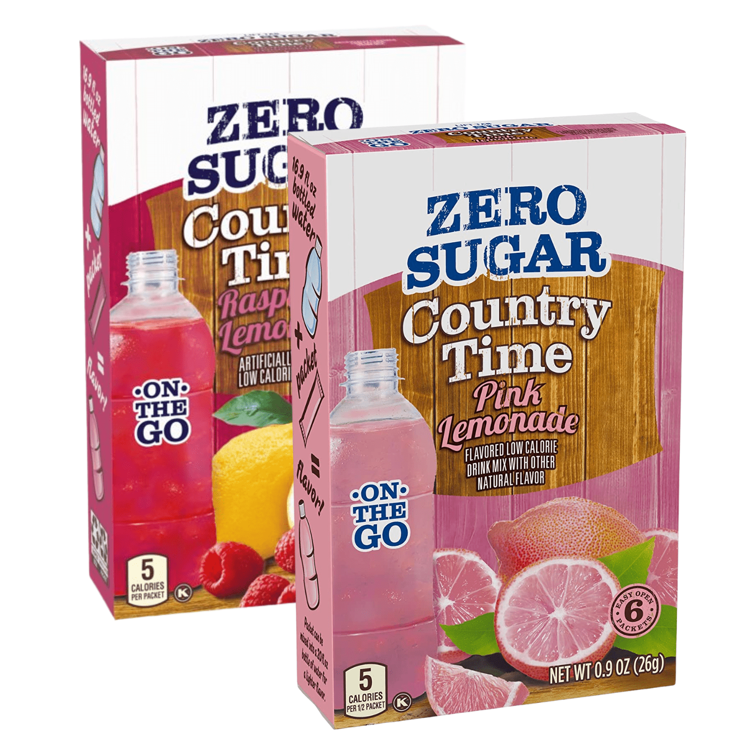 Country Time 1 Pink Lemonade and 1 Raspberry Lemonade On-The-Go ...