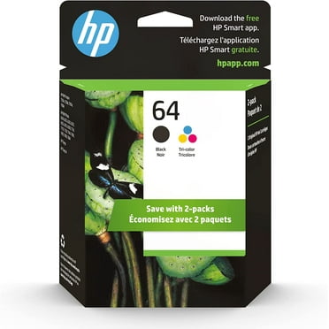 64 Tri-color Ink Cartridge for Printers | Works with Printer Series ...