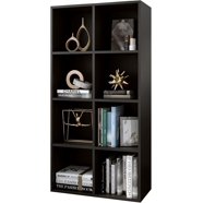 Cozy Castle 3-Piece U-Shaped Bookshelf, 8 Cubes, 4 Doors, Large Storage ...