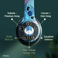 Disney Lilo & Stitch Over-Ear Wireless Foldable Headset with Microphone, Stitch Expressions ...