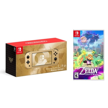 Nintendo Switch Lite: Hyrule Edition Bundle with Zelda: Echoes of ...