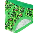 Minecraft Boys Cotton Brief Character Underwear, 5-Pack, Size 4-8 ...