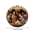 2D Acrylic Christmas Nativity Wall Hanging Ornament - 3Mm Thick Clear ...