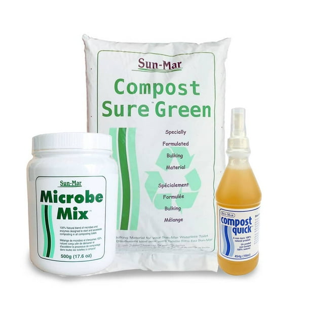 Sun-Mar Compost Kit: Compost Sure and Microbe Mix and Compost Quick ...