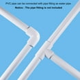 PVC Rigid Round Pipe 11mm ID 13mm OD 9" Length White High Impact for ...