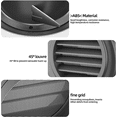 4 Inch Soffit Vent for Exhaust Fan with Built-In Mesh Screen, Black ...