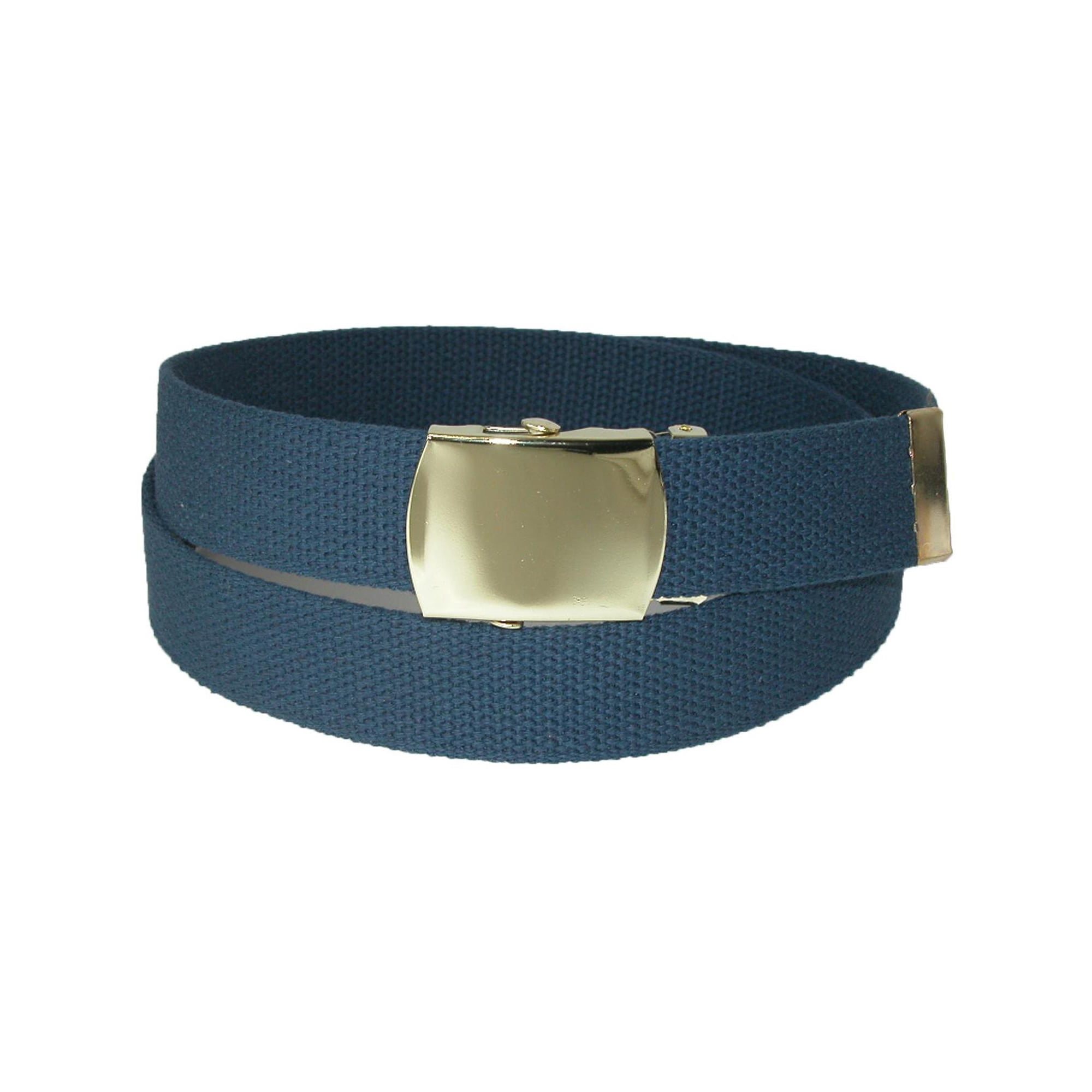 Click here for Ctm Cotton Adjustable Belt With Brass Buckle (Mens... prices