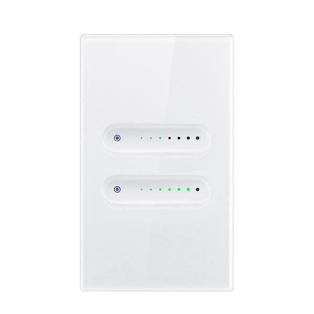 Tuya Smart ZigBee Wall Touch Light Dimmer Switch US Dimmer Switch 2P ...