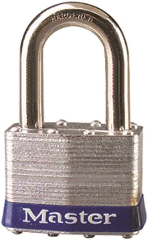 Master Lock 1-1/2 in. H x 1-1/8 in. W x 2 in. L Laminated Steel 4-Pin ...