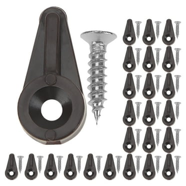 Screen Retainer Clips, for 3/8 in. screen frame, Plastic, Black (4-sets ...